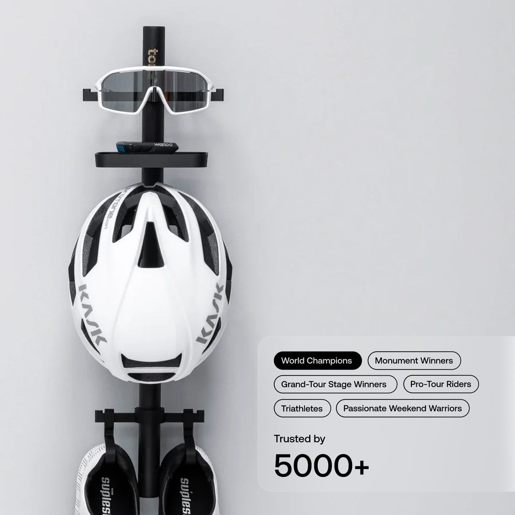 Tons Rack — storage for cycling shoes, helmets and sunglasses