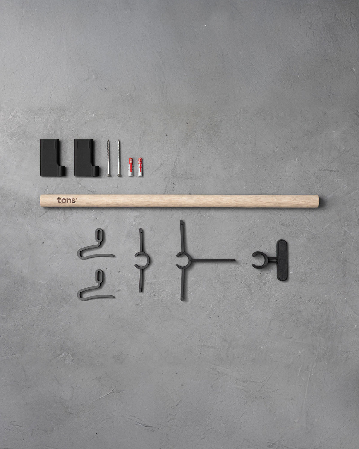 Tons Rack — storage for cycling shoes, helmets and sunglasses