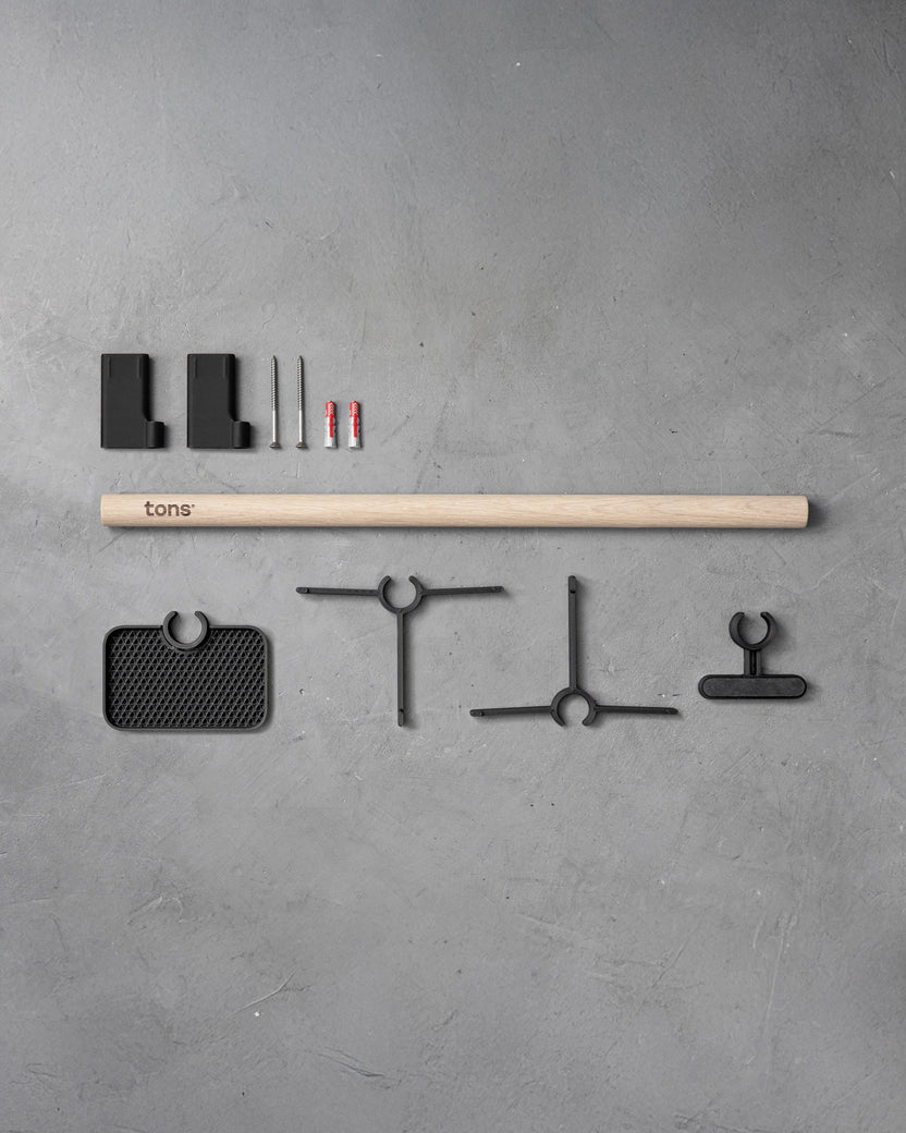 Tons Rack — storage for cycling shoes, helmets and sunglasses