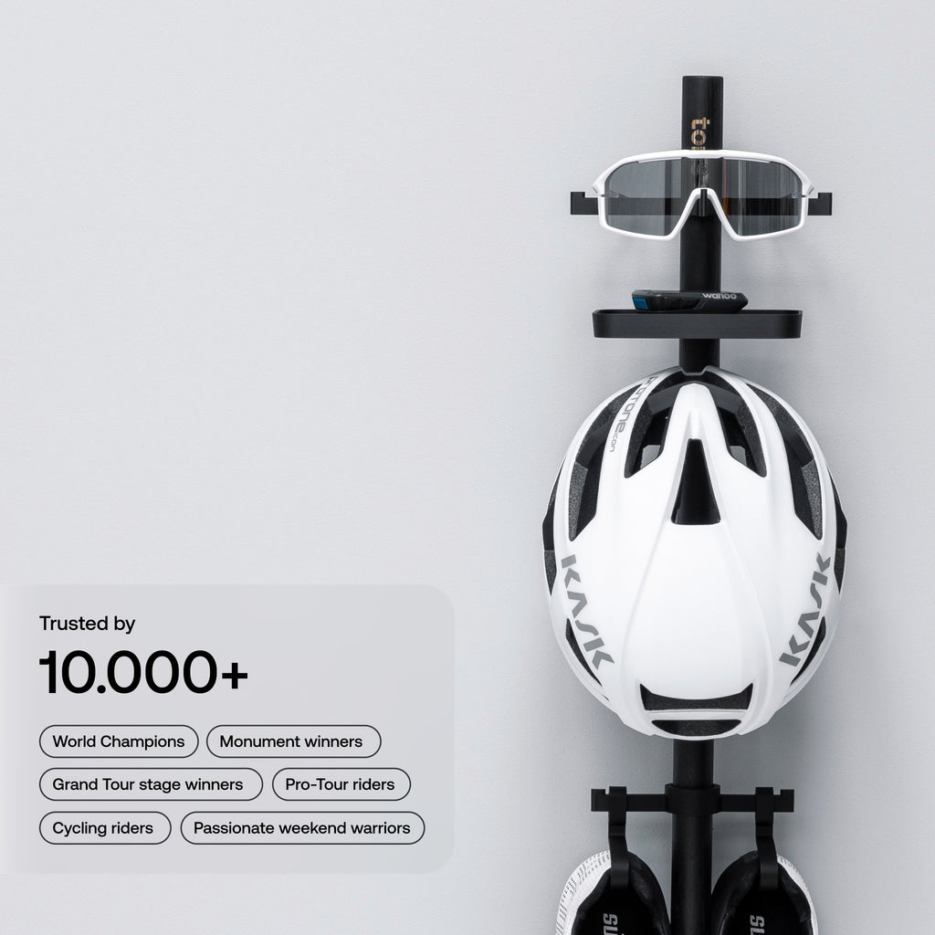 Tons Rack — storage for cycling shoes, helmets and sunglasses
