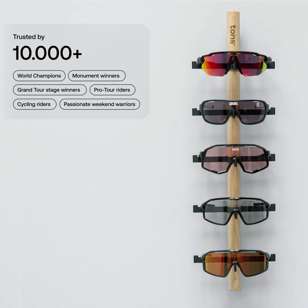 Tons Rack — storage for cycling shoes, helmets and sunglasses