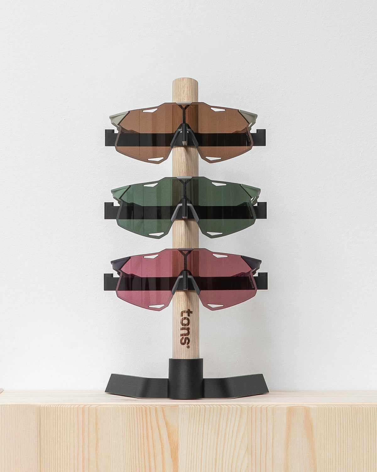 Tons Rack — storage for cycling shoes, helmets and sunglasses