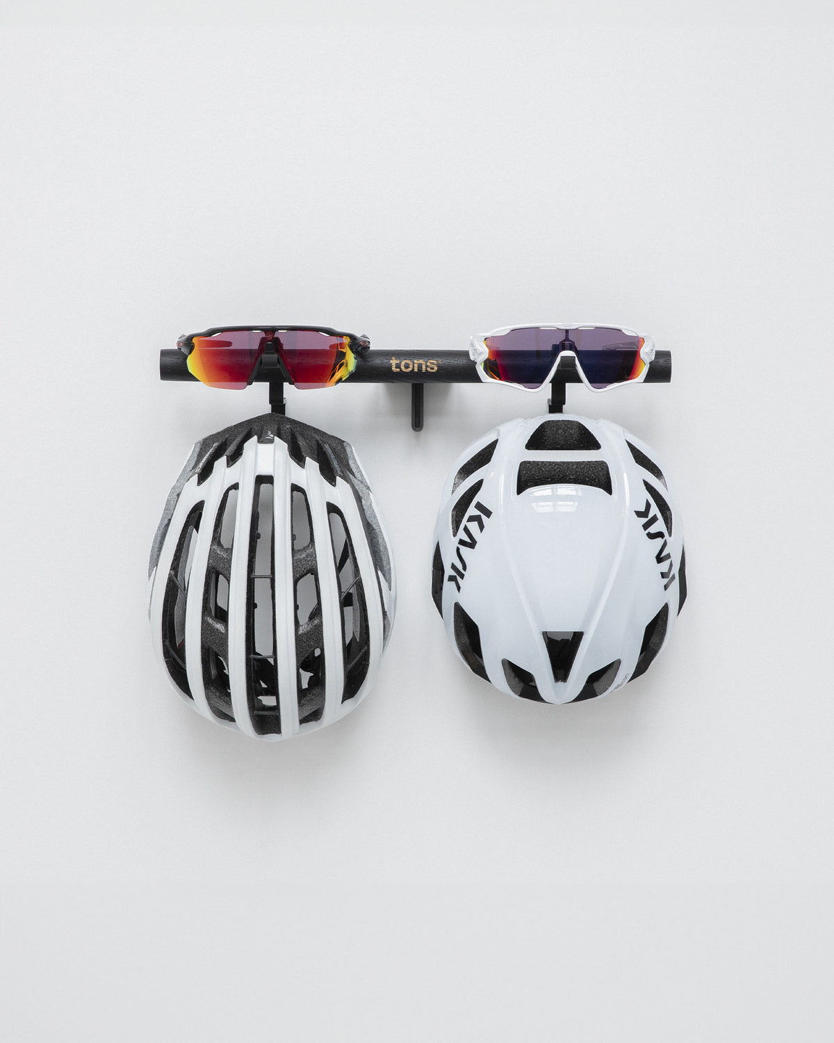 Tons Rack — storage for cycling shoes, helmets and sunglasses