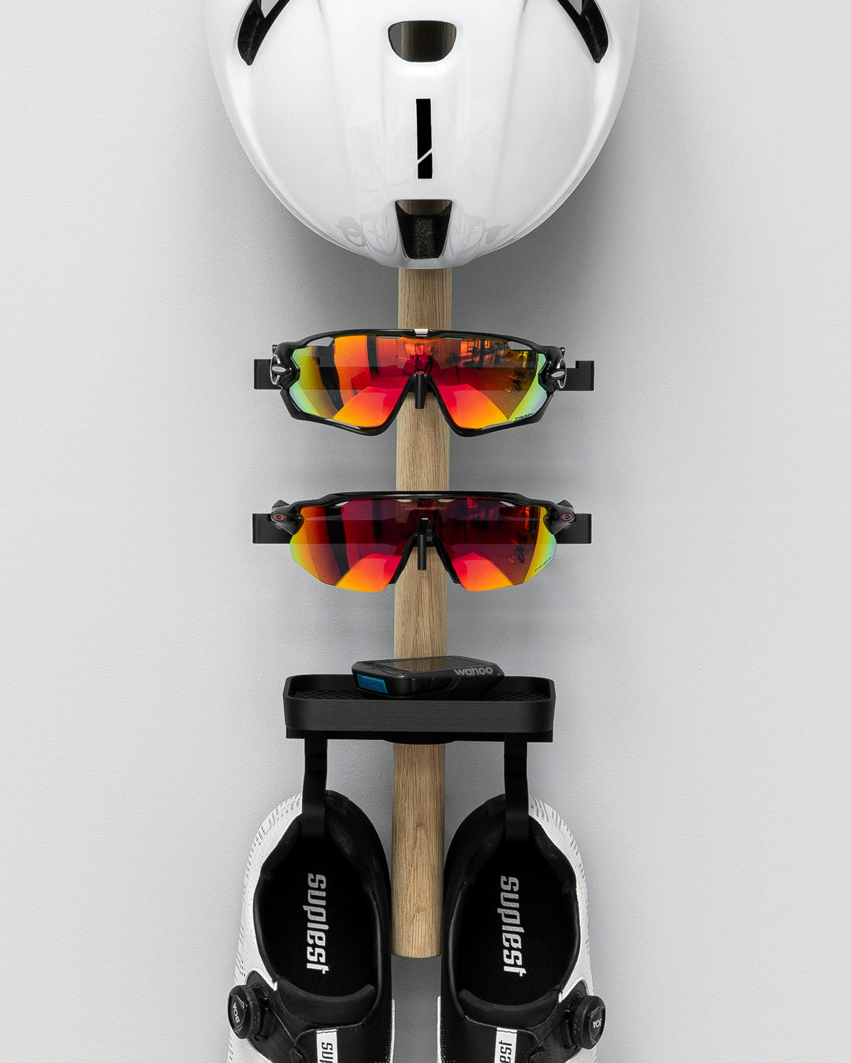 Tons Rack — storage for cycling shoes, helmets and sunglasses