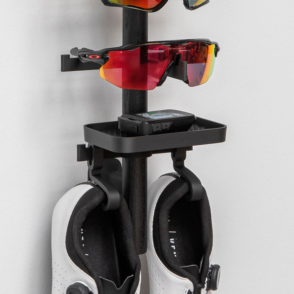 Tons Rack — storage for cycling shoes, helmets and sunglasses